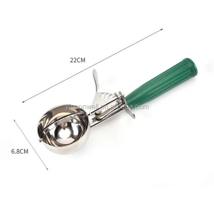 Multi Size Stainless Steel Ice Cream Scoop with Color Handle