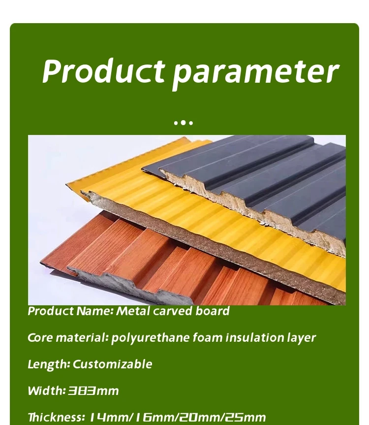 High Density External Wall Insulation Board Metal Insulated Panel ...