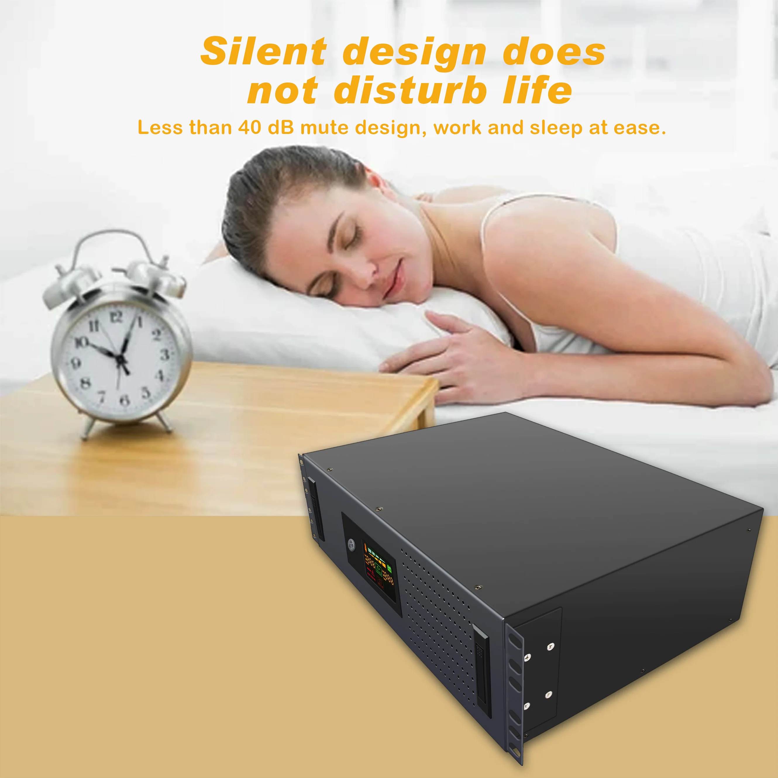 Rack-mounted Offline Ups 2000va/1200w With Lem Color Display Simulated ...