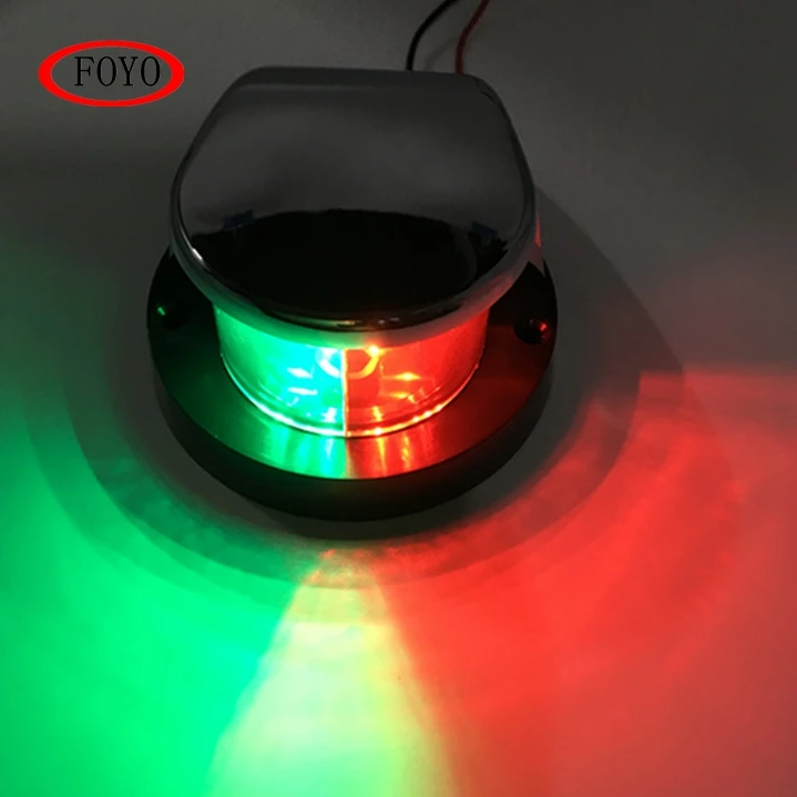 Foyo Brand Led Bi-color Combination Deck Mount Bow Navigation Light For ...
