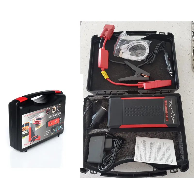 Multi Function Jump Starter 12v 24v Cars Gasoline Diesel 1000a 2000a ...