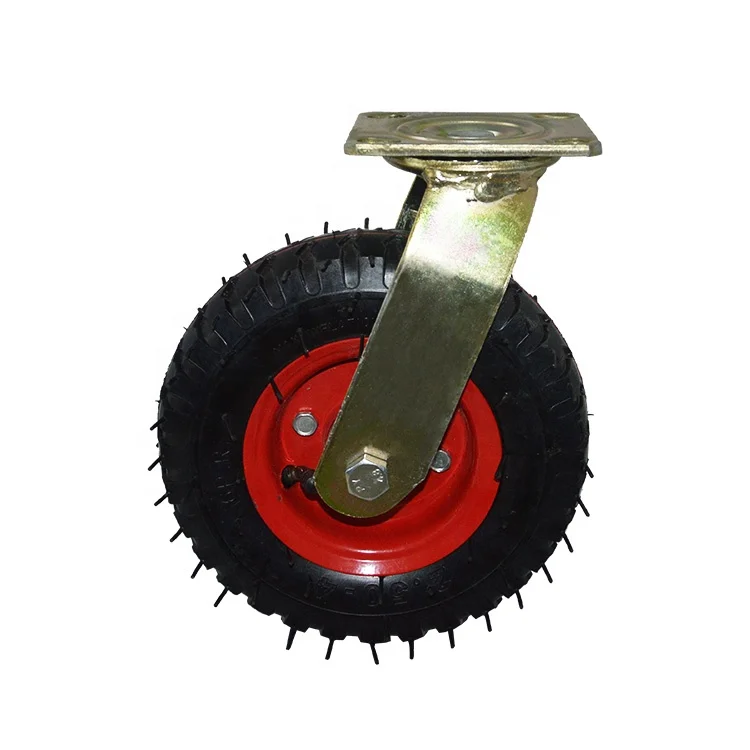 Rubber Wheels For Trolley Pneumatic 8 '' Small Inflatable Wheel - Buy ...