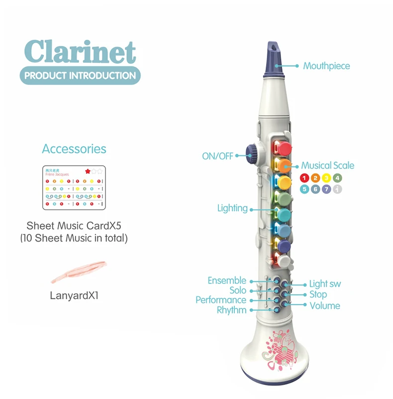 2020 New Wind Instruments Can Be Played Clarinet Electronic Music Toys ...