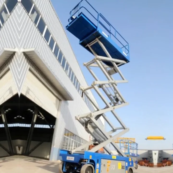 12 Meters Working Height Self-propelled Hydraulic Lifting Platform With ...