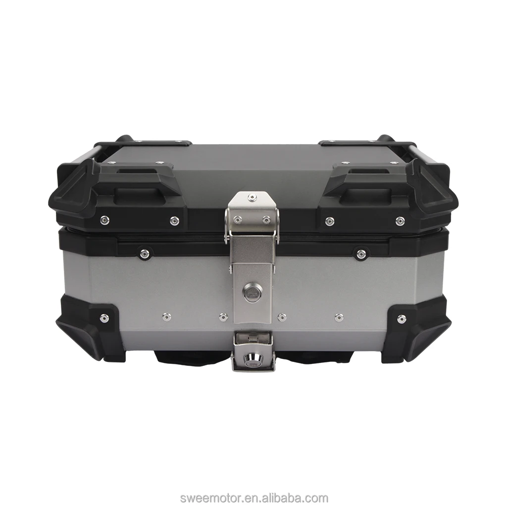 Sweer 25l Motorcycle Top Box Aluminum Alloy Motor Vehicle Tail Storage ...