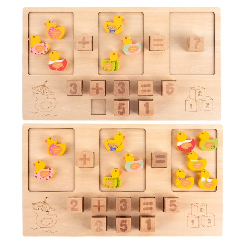 Montessori Counting Duck Math Games Learning Toys For The Enlightenment ...