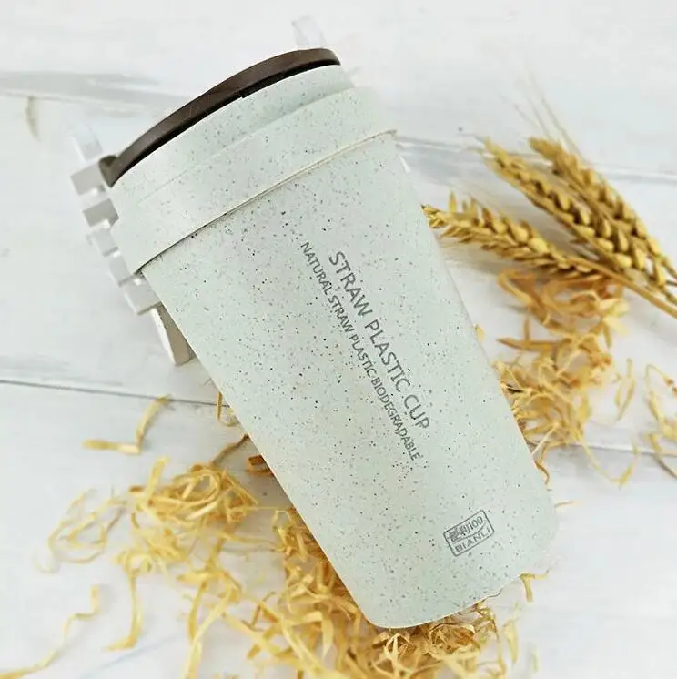 400ml Wheat Straw Cellulose Made Leak Proof Double Layer Heat Insulate ...