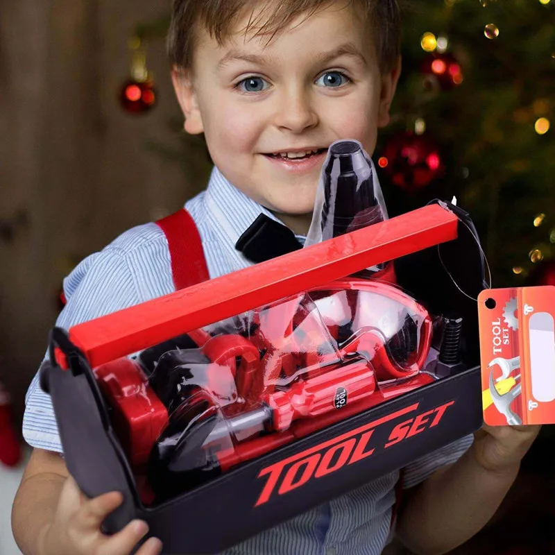 Workman Pretend Play Kit - Electric Drill Storage Box for Kids