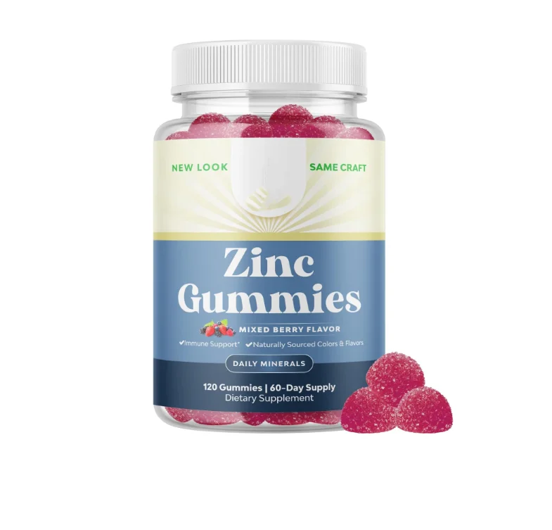 Extra Strength Zinc Gummies For Adults For Chewable Zinc Citrate 50mg ...