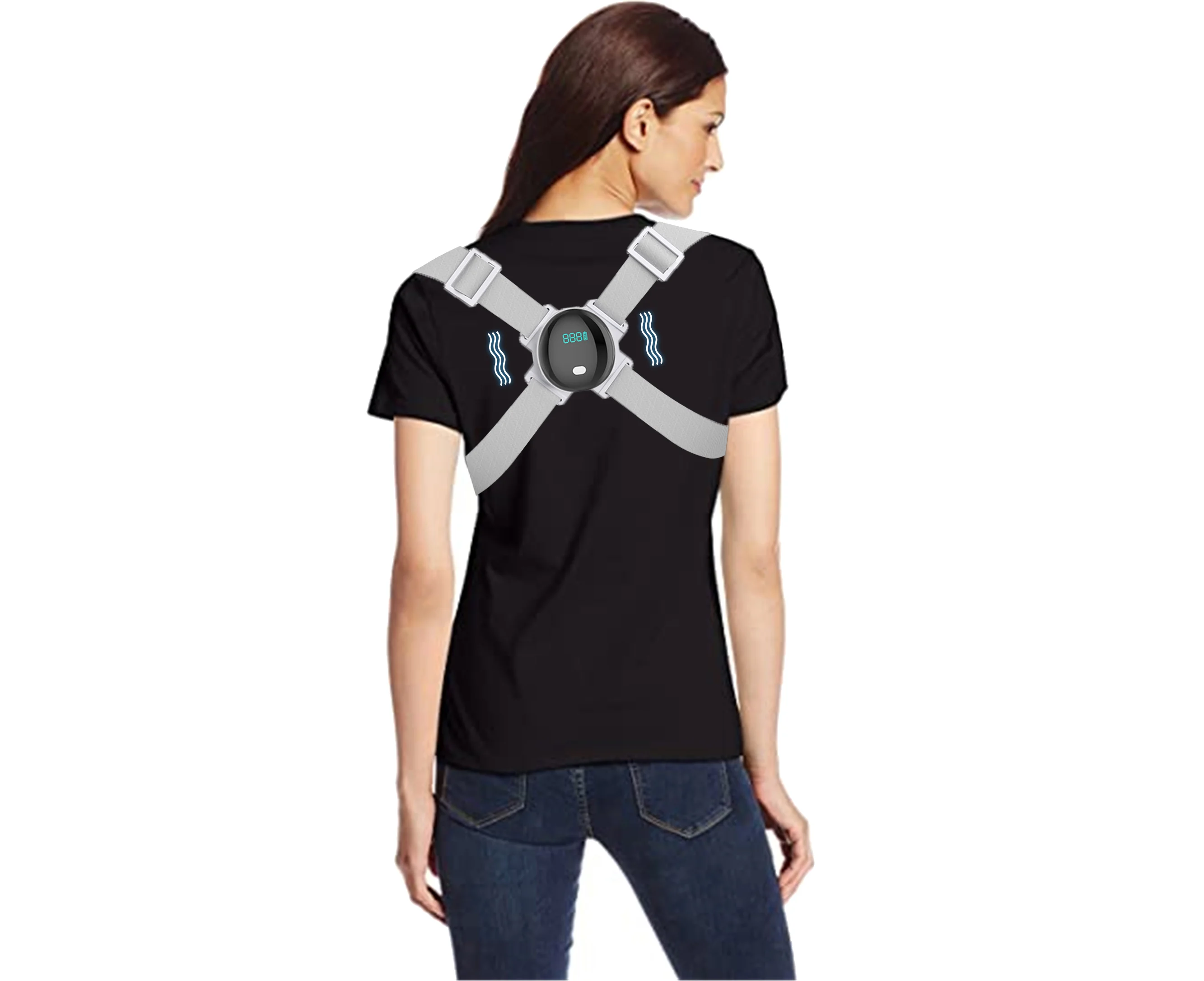 Smart Posture Corrector Vibrates Electronic Back Posture Correction ...