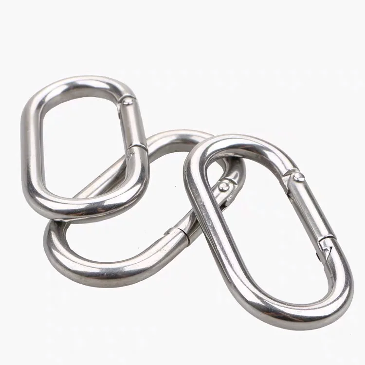 M5 - M10 Stainless Steel 304/316 Oval Spring Snap Carabiner Hook