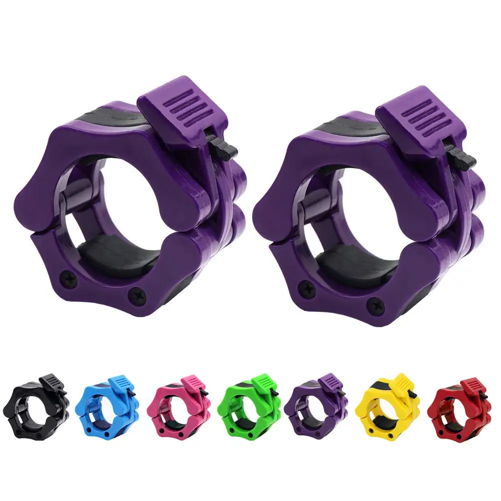 50mm/ 2 Inch Competition Weight Lifting Nylon Barbell Collar Clamps ...
