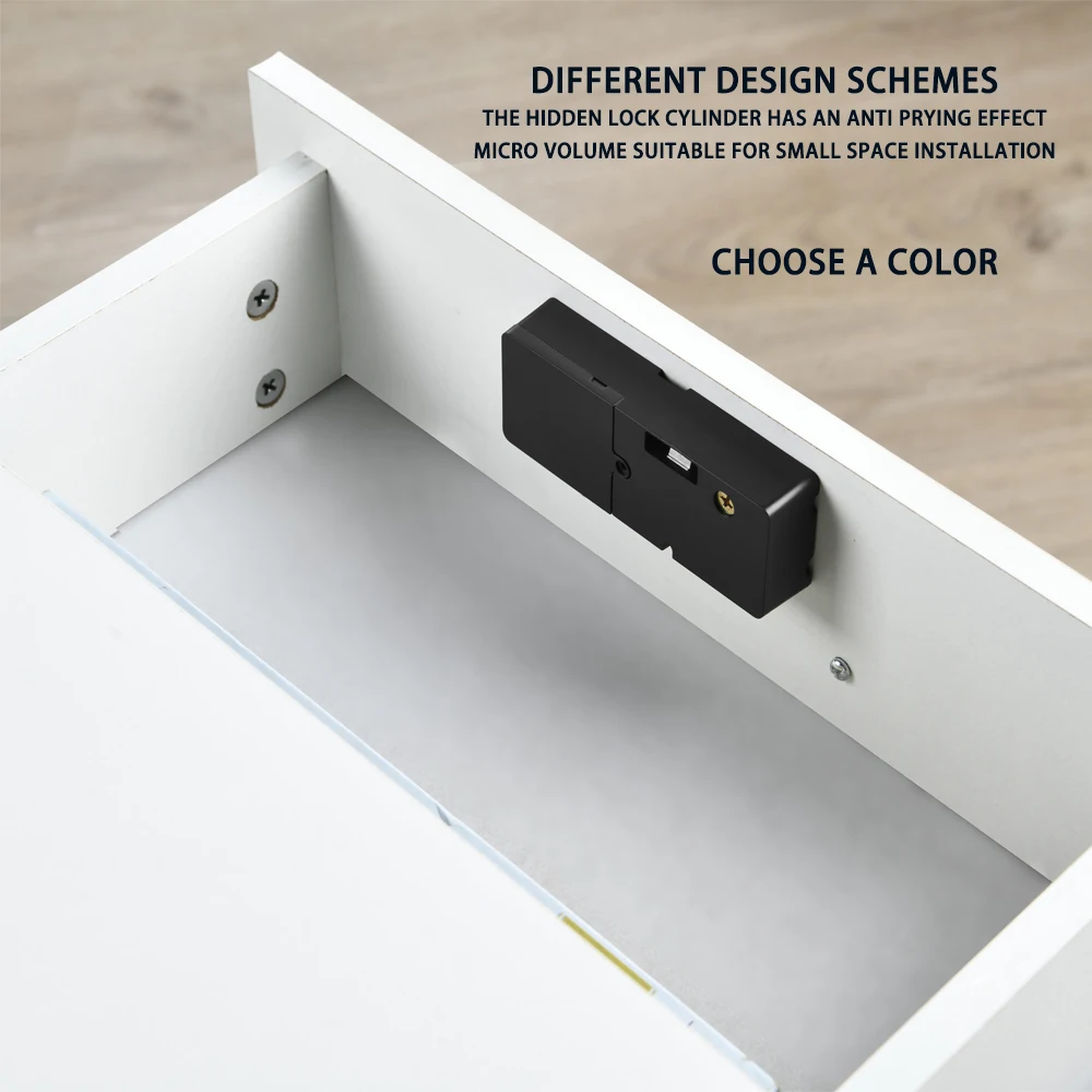 Gold Hot Style Kitchen Cabinet Modern Design Touch Password Fingerprint ...