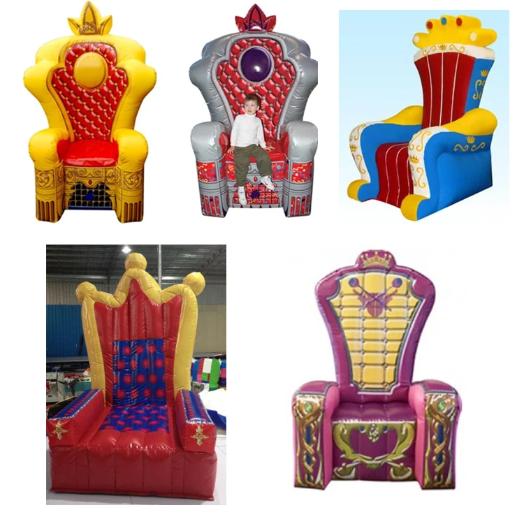 Air Tight Inflatable Throne Chair For Sale Inflatable Princess Throne ...