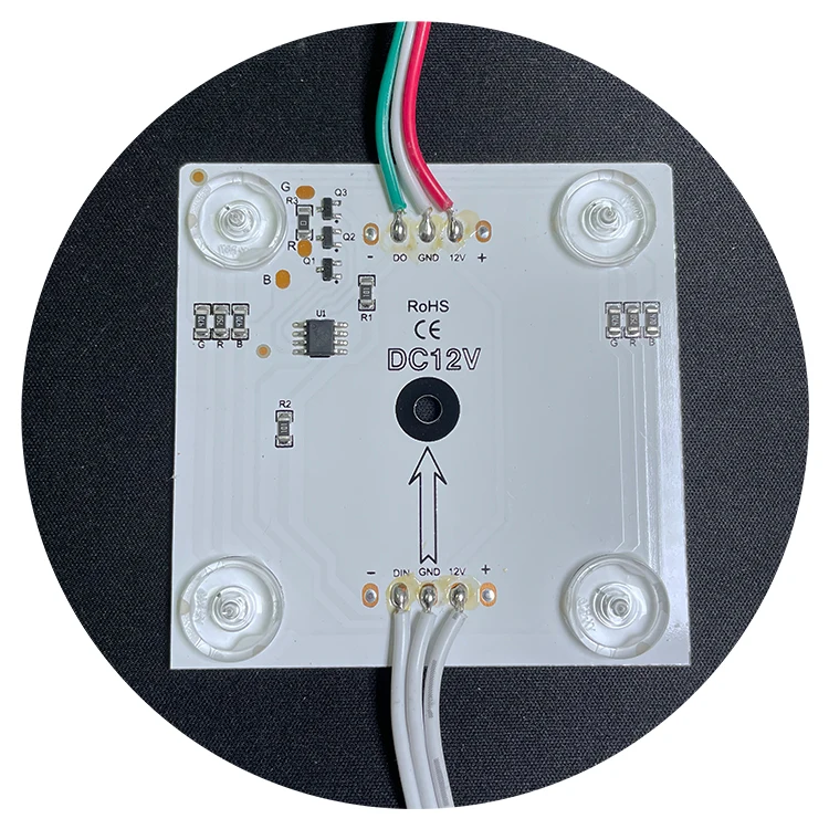 70x70mm DC12V DC24V Single Color AC RgbBlocks Chain Diffuse Reflection ...