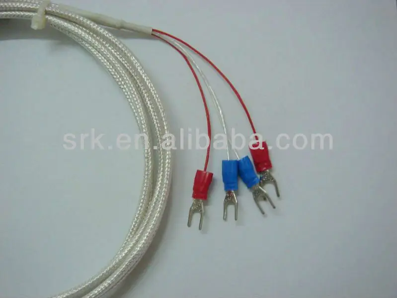 Conector de 4 fios pt100 rtd npt, sensor 4 fios sonda 4.0mm dia x 50 mm ...