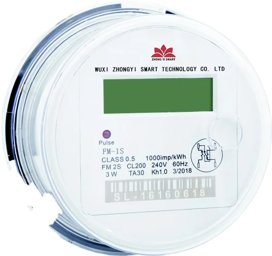 Bidirectional Single Phase ANSI Socket Energy Meter FM 1S 2S 12S