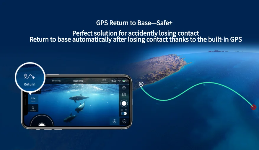 ROBOSEA BIKI Underwater Drone - 4K HD Camera & WIFI Control