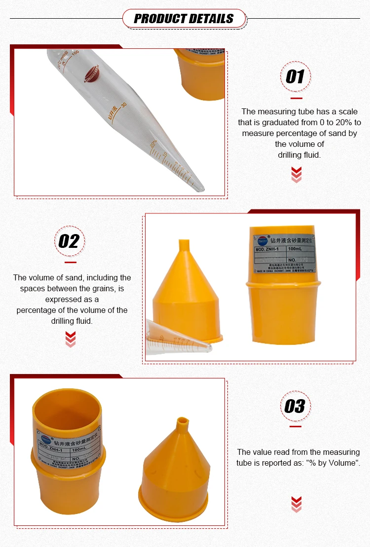 Reliable Sand Content Kit - Drilling Mud Tester Lab Device