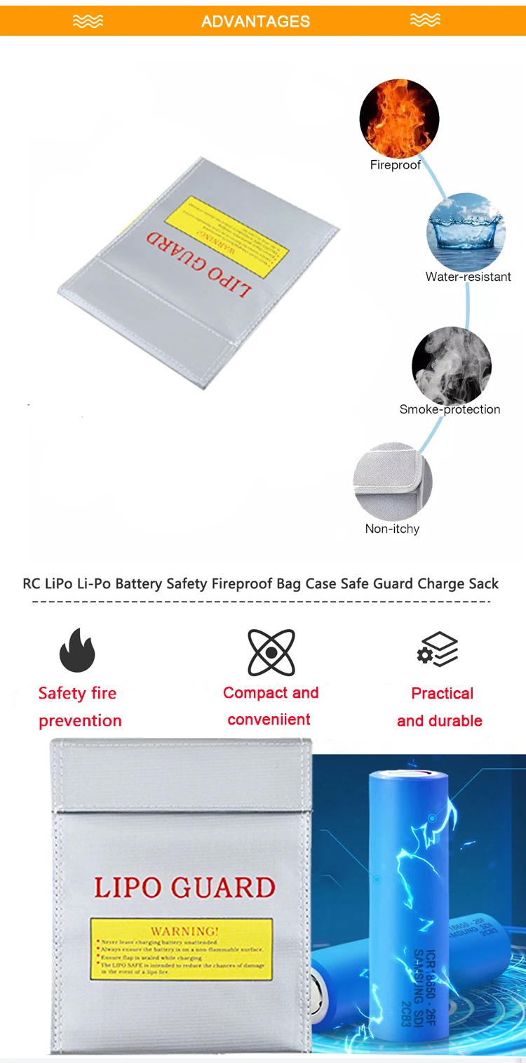 Wholesales Fireproof Document Lipo Guard Lipo Battery Fireproof Safety ...