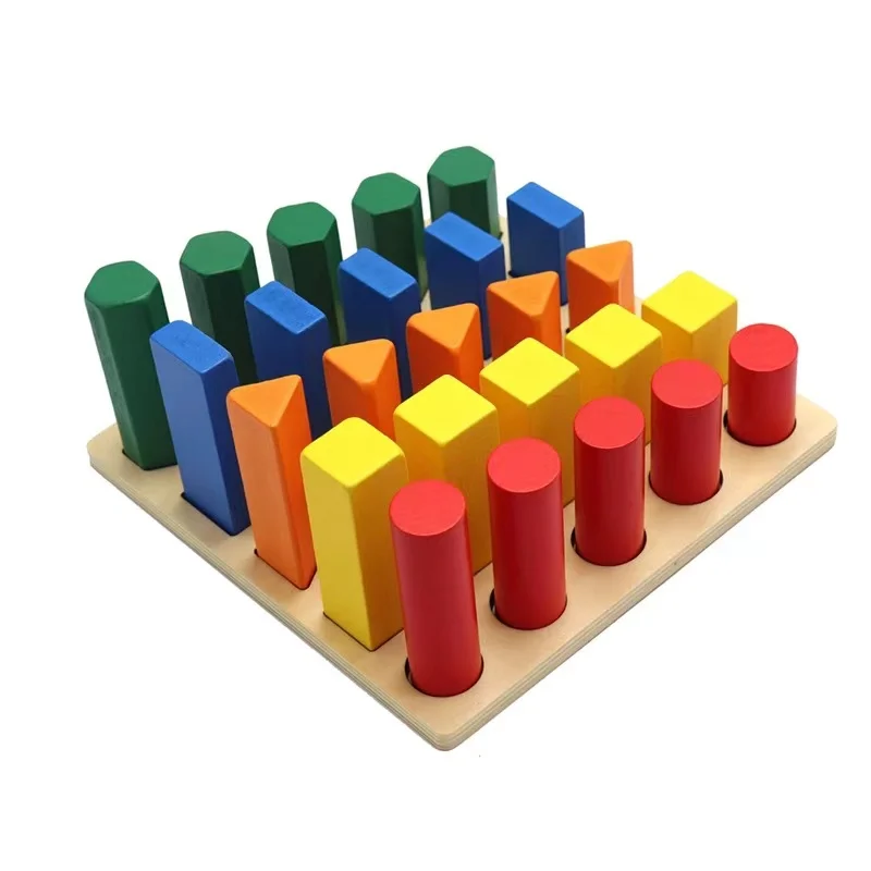 Montessori Geometry Ladder Blocks - Educational Toys