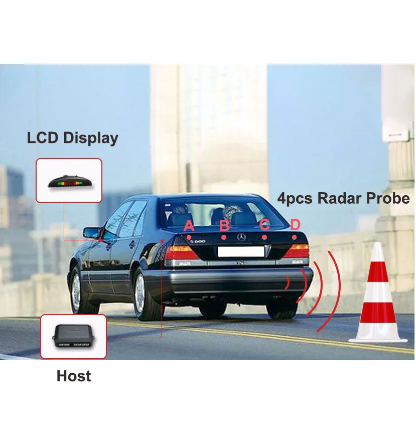 LED Parking Sensor System - Reliable Car Reversing Aid