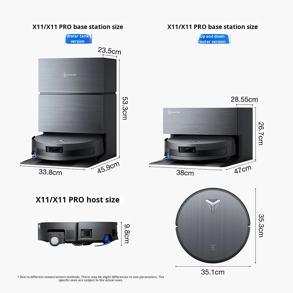 Ecovacs X11 Pro OMNI Robot Vacuum All-In-One Thin Robot with Clock ...