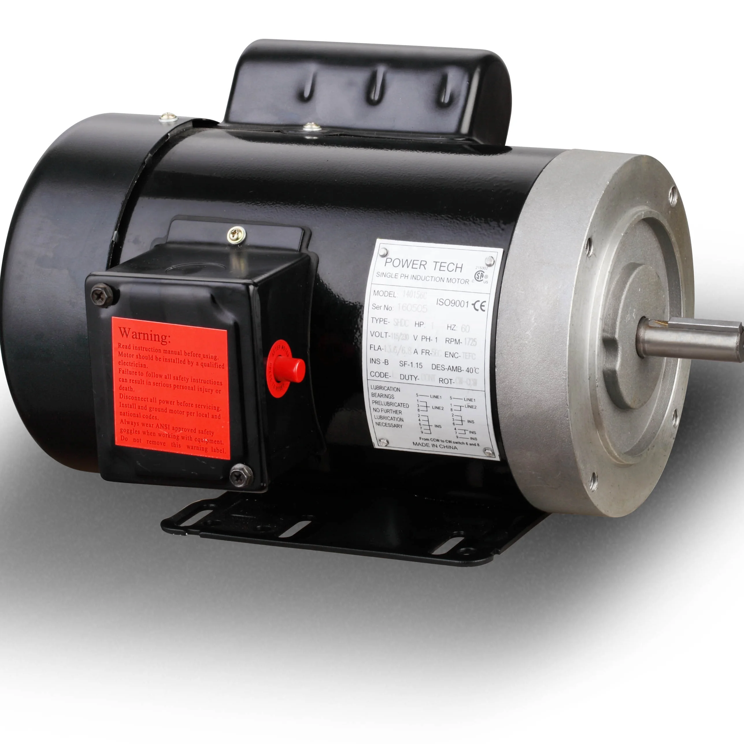 Nema General Purpose Single Phase 56c Ac 0.75hp Electric Motor For ...