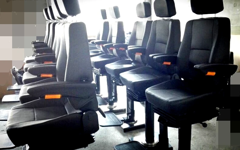 Marine Bridge Master Chair - Adjustable PU Seat for Superyachts