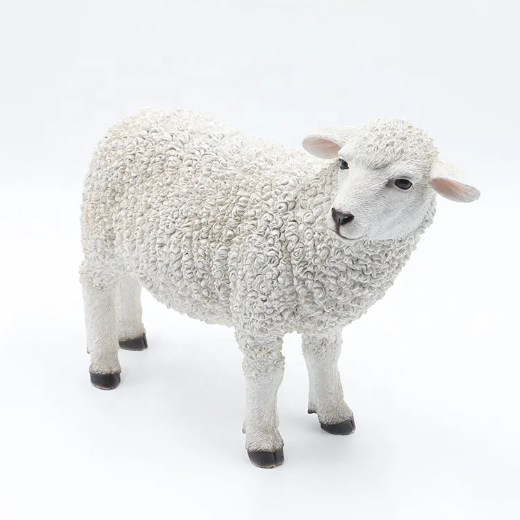 Decorative Garden Animal Life Size Resin Sheep,Lamb Figurines Resin ...