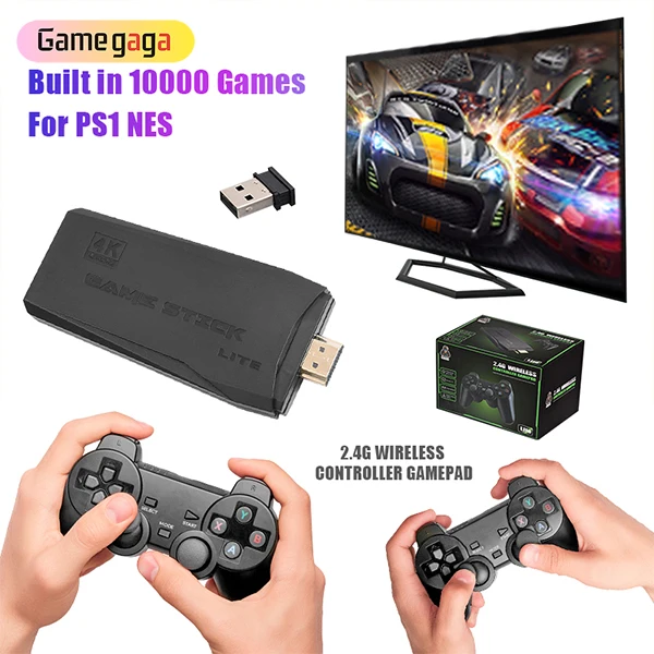 M8 Game Stick 4k Hd Output 10000 3d Games 64gb Mini Small Box Tv Gaming ...