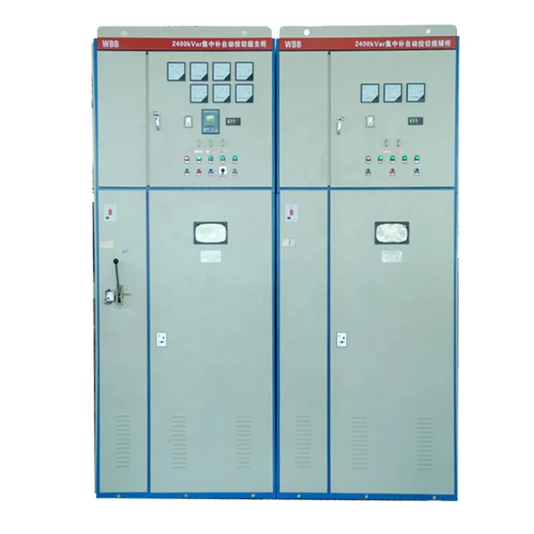 High Voltage Reactive Power Compensation Cabinet 100 Kvar 500kvar Power ...