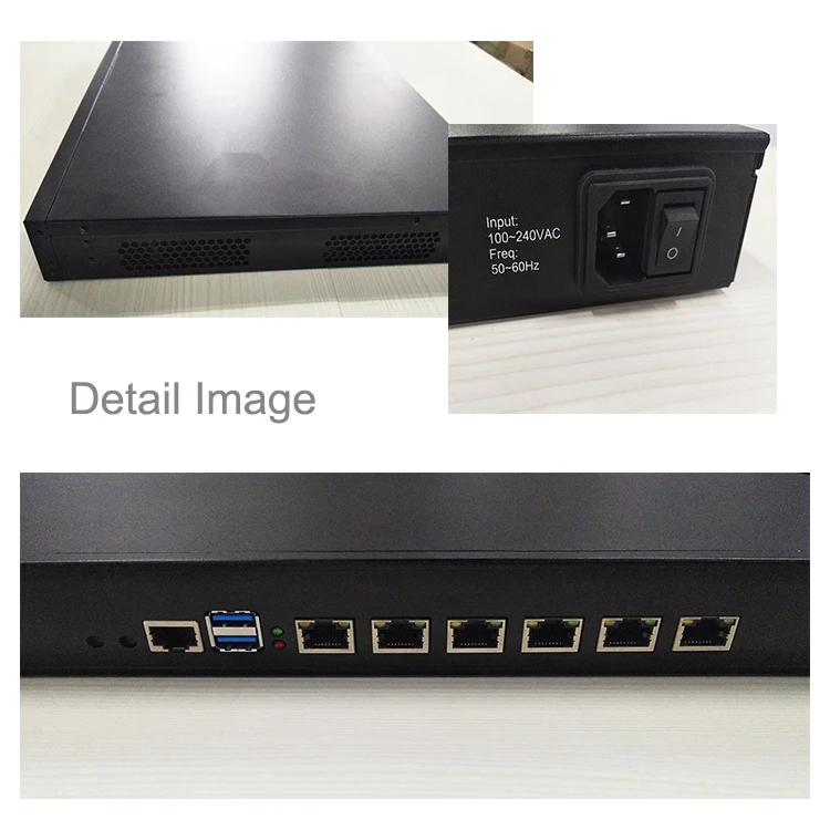 6 Puerto Lan 1u Con Montaje En Rack De Servidor Intel 3855u I3 I5 I7 ...