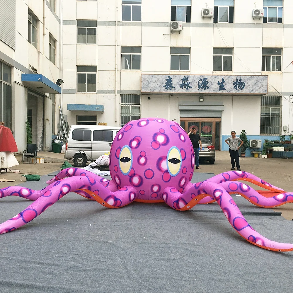 Customized Inflatable Octopus Model Inflatable Ocean Animal Cartoon ...