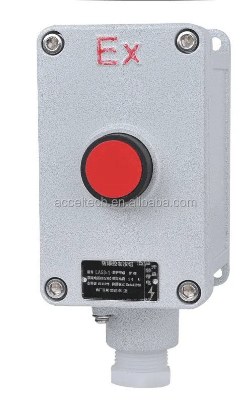 Explosion Proof Control Push Button Switch Signal Lamp Control Box
