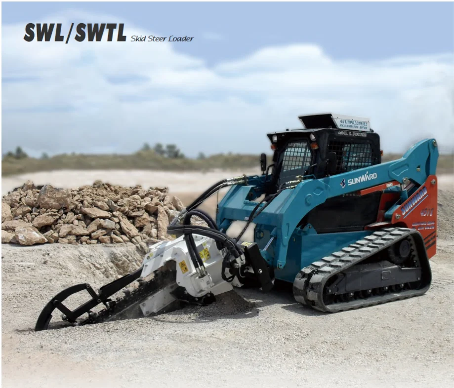 Sunward Swtl4518 Wheeled Skid Steer Loader Track With Factory Direct ...