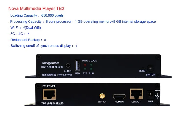 Novastar Multimedia Player TB Series - LED Screen Control