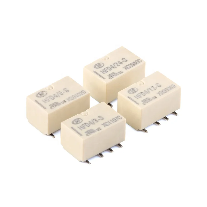 Hfd4 Signal Relay Dc 3v 5v 12v 24v 8-pin Smt Ultra Small Signal Relay ...