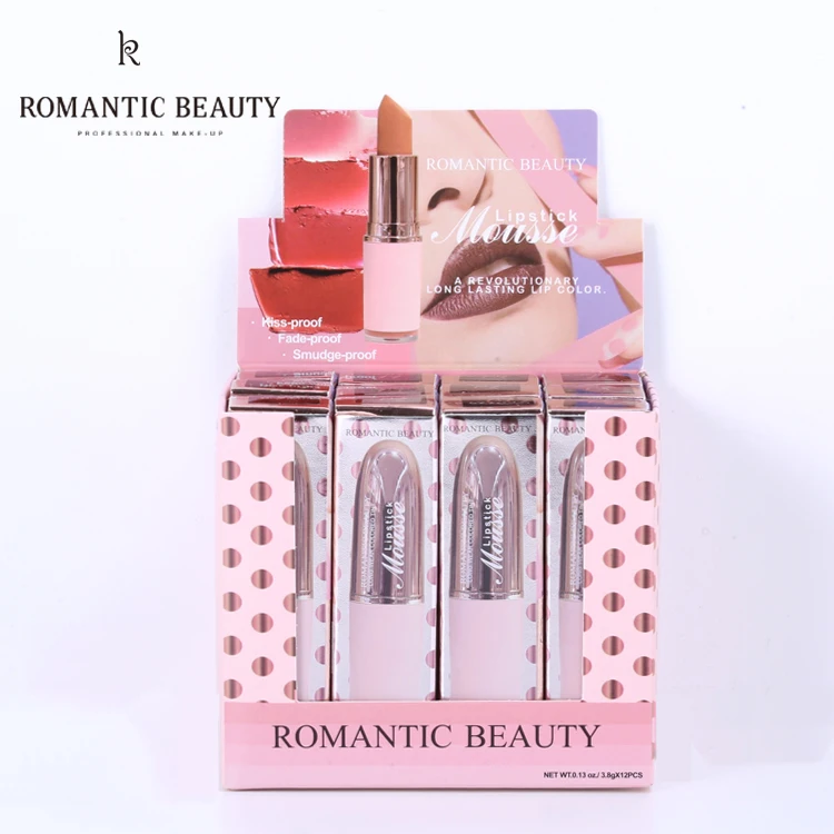 Romantic Beauty Matte Lipsticks Waterproof Long Lasting 12 Colors Sexy ...