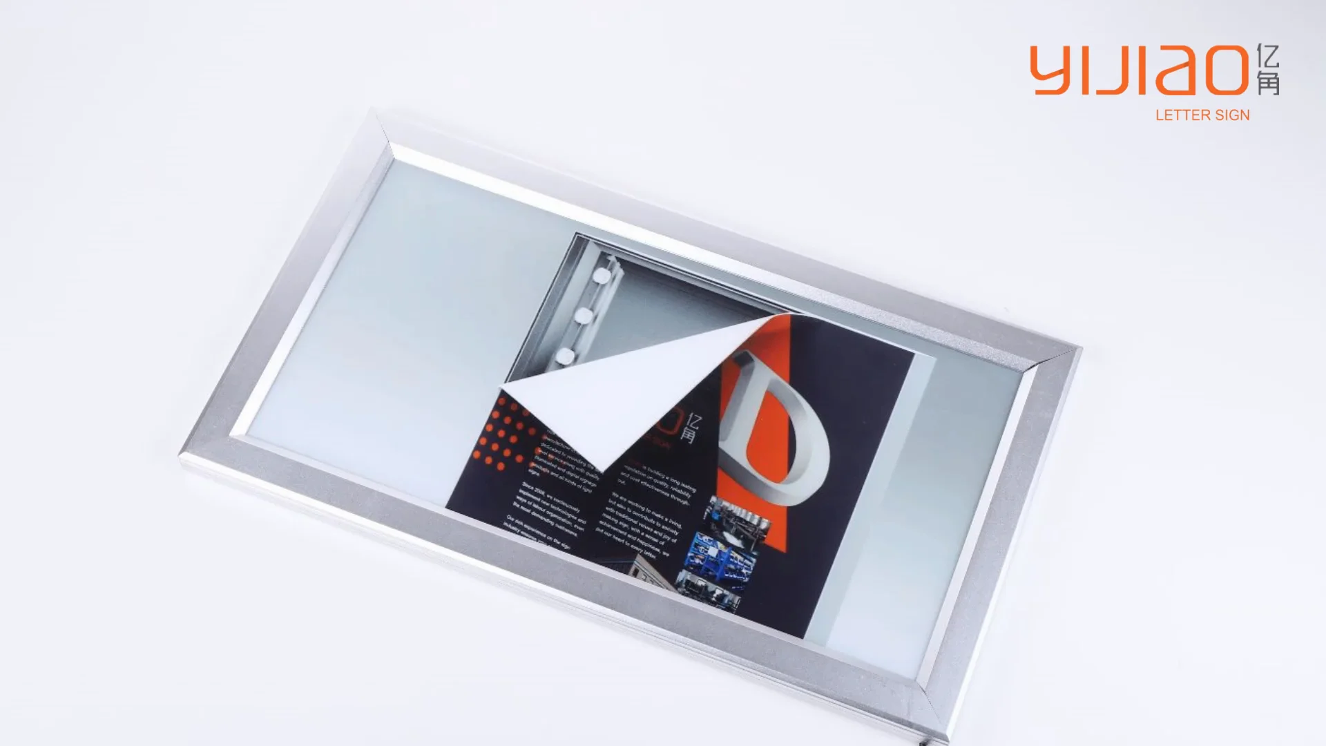 Custom Business Name Logo Illuminated Light Box Popular Square Cabinet ...