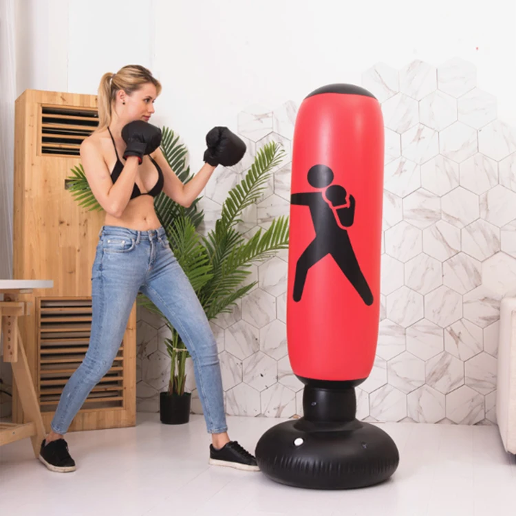 Three Color Inflatable Kick Boxing Punching Bag Free Standing| Alibaba.com