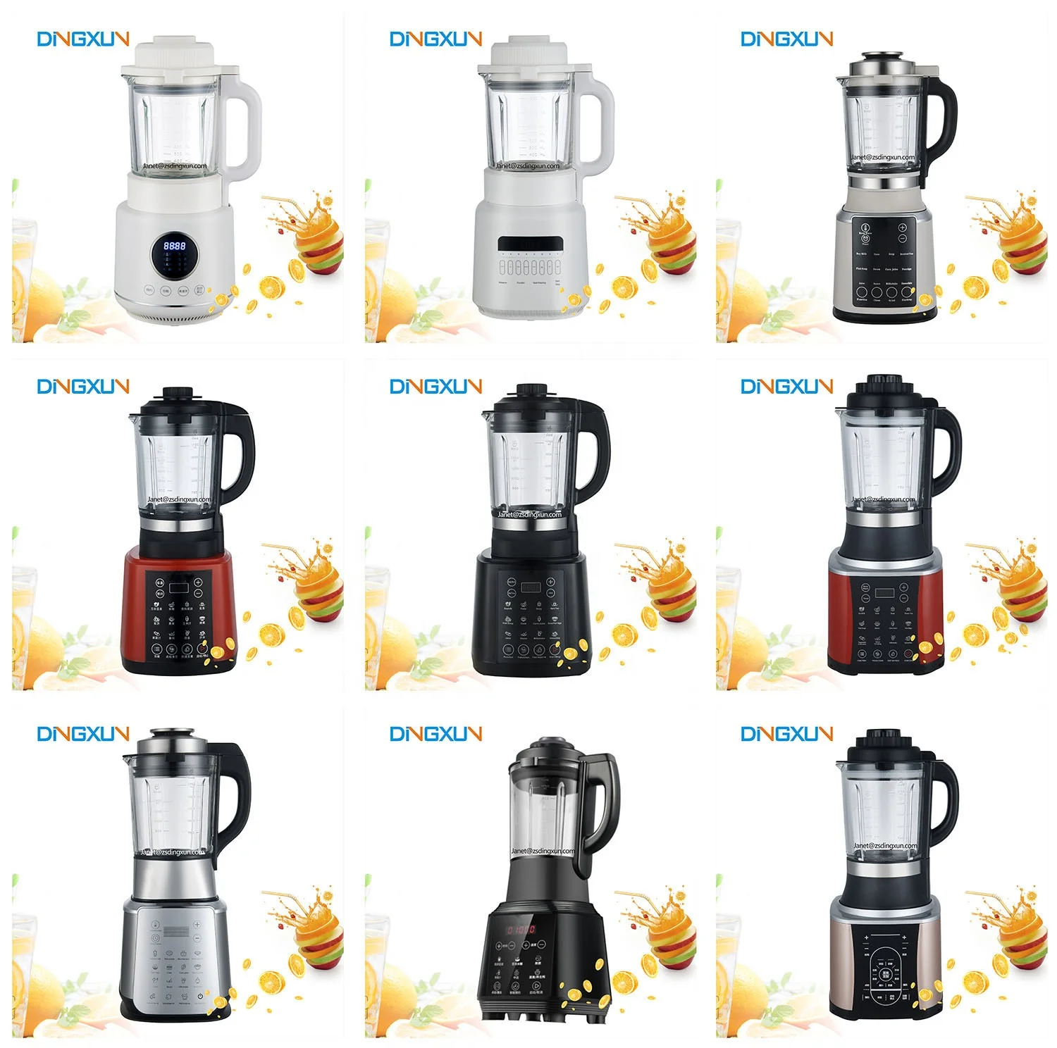 1.75l Capacity Home Commercial Detachable Paste Blender Cooking ...