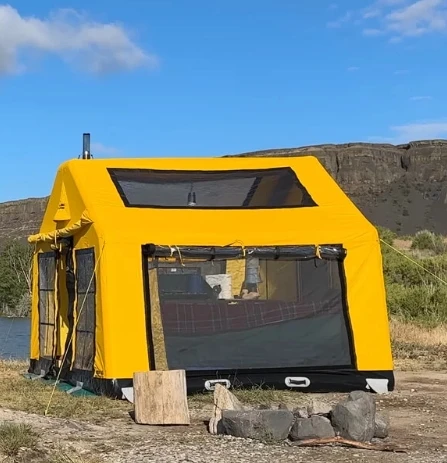 High Quality Oxford Fabric Air Tube Tent Blow Up Tourist House Camping ...