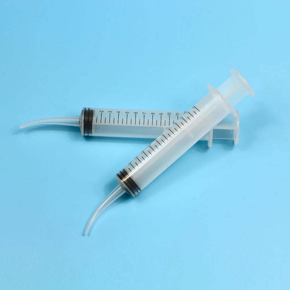 Dental 12ml 12cc Curved Syringe Disposable Curved Utility Syringe - Buy ...