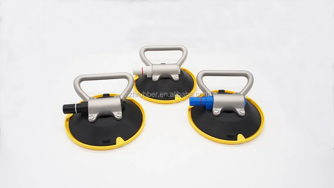 6" 150mm Rigid Handle Hand-Held Vacuum Cups for Flat Surfaces