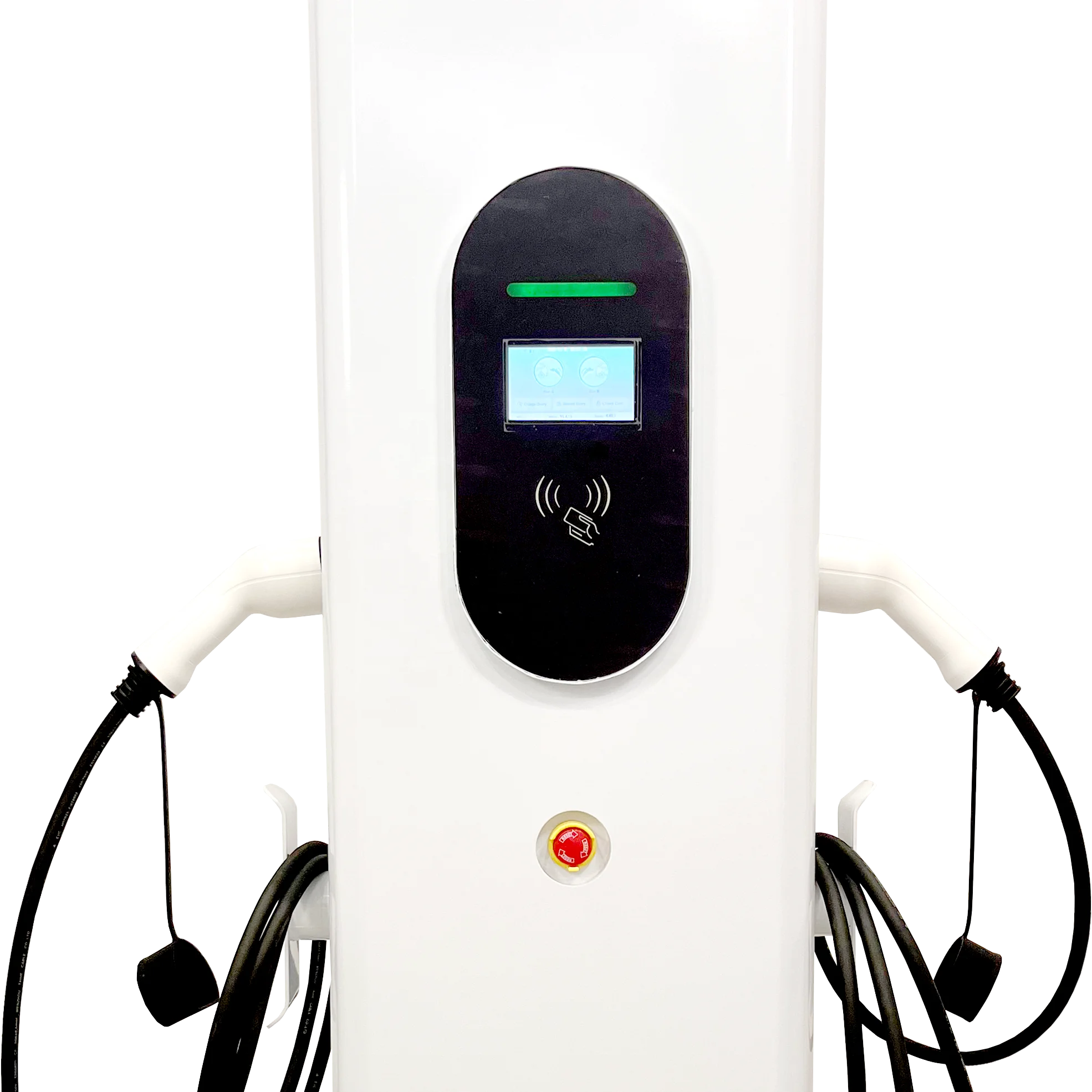 Double Gun Floor Stand Charger Wallbox Ac Ev Fast Car Charging Station ...