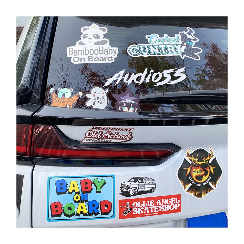 Waterproof Uv Resist Transfer Outdoor Custom Die Cut Car Window Decals ...