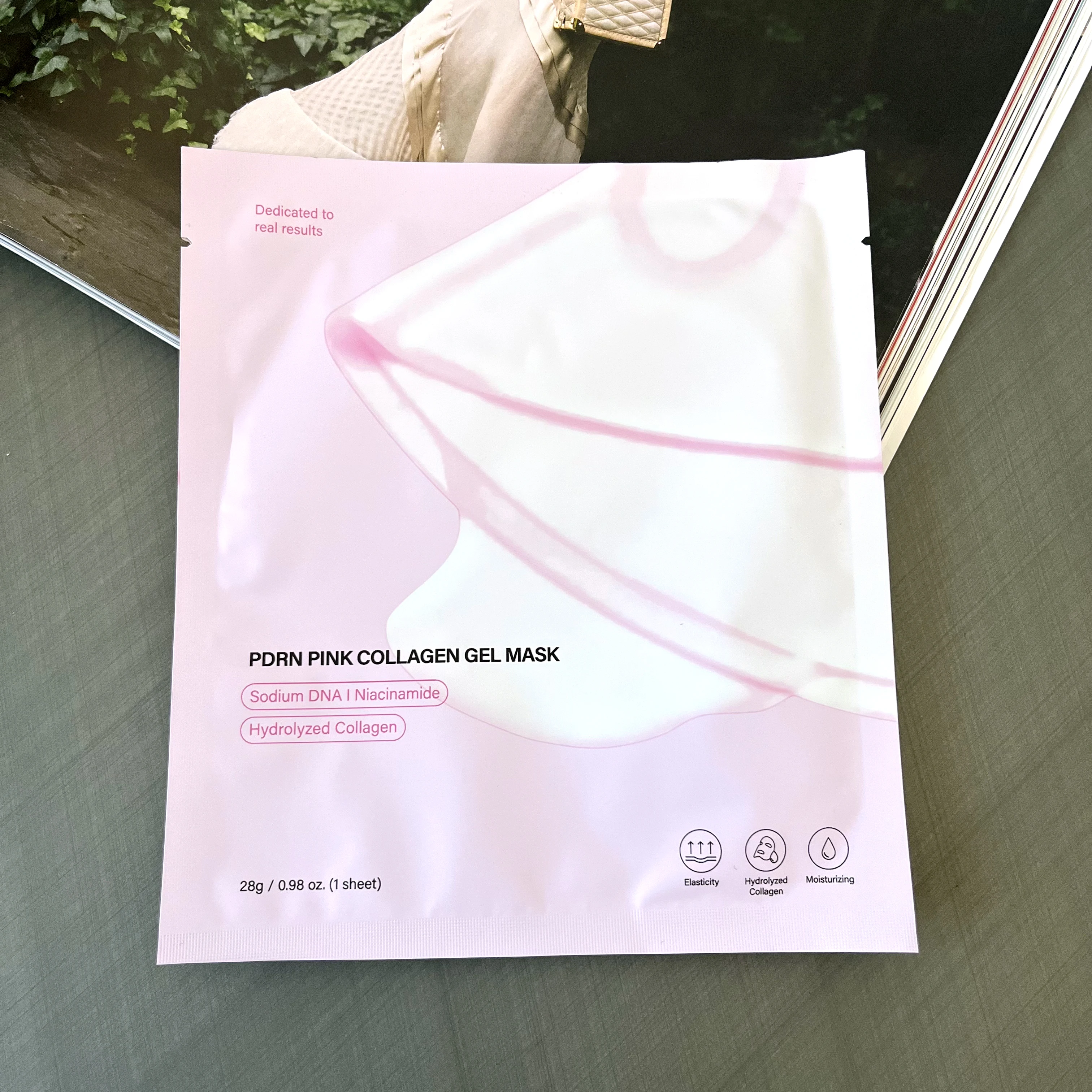 Private Label Korean Skincare PDRN Pink Collagen Jelly Gel Overnight Face Skin Care Sheet Mask ...