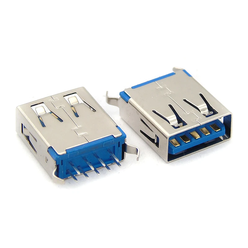 USB 3.0 Type a Female Socket 180 Degrees High Speed USB Port Vertical ...
