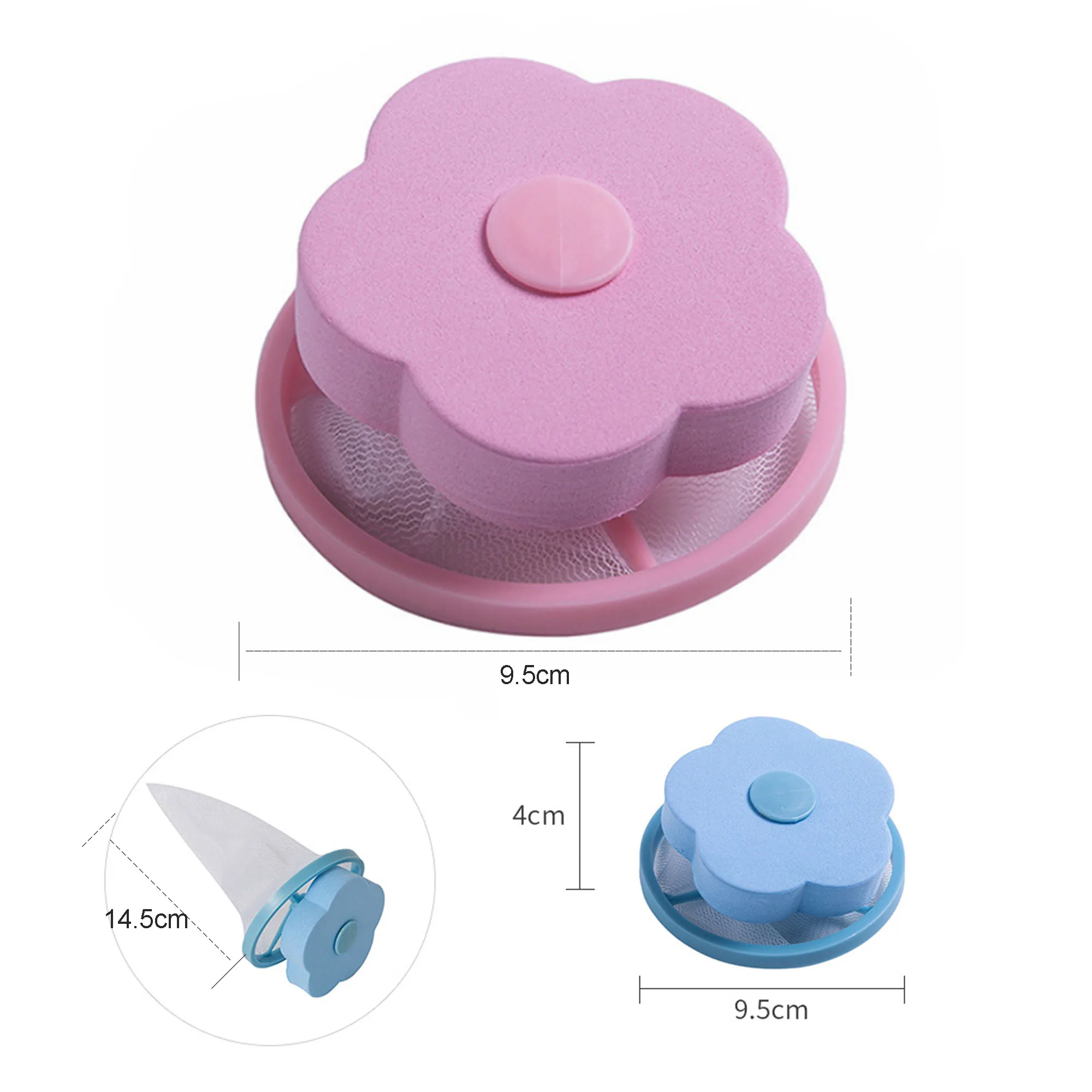 Reusable Washing Machine Lint Mesh Bag - Hair Filter Net